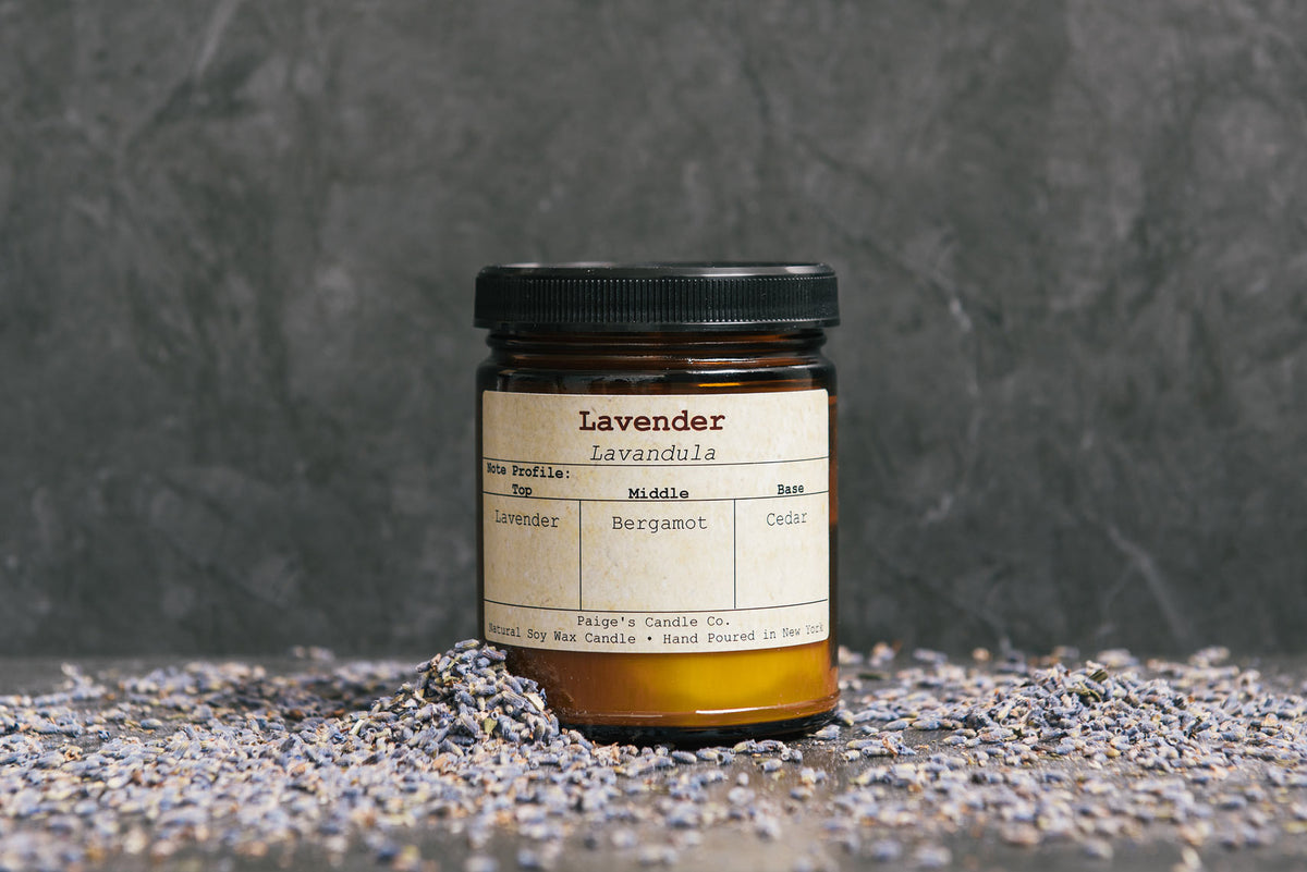 Lavender Taxonomy Candle – Paige's Candle Co
